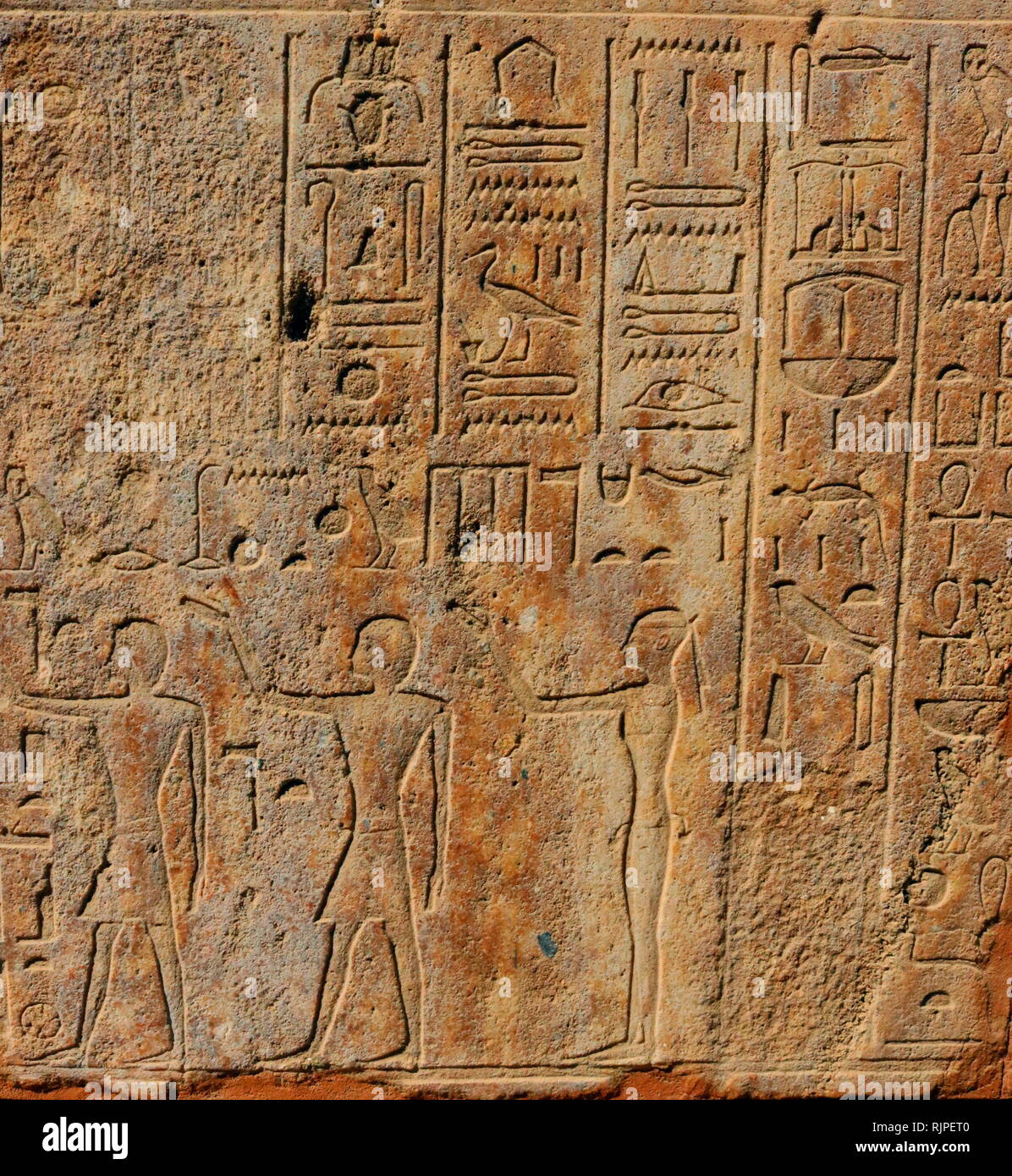 A photograph taken of the Red Chapel of Hatshepsut (the Chapelle Rouge ...