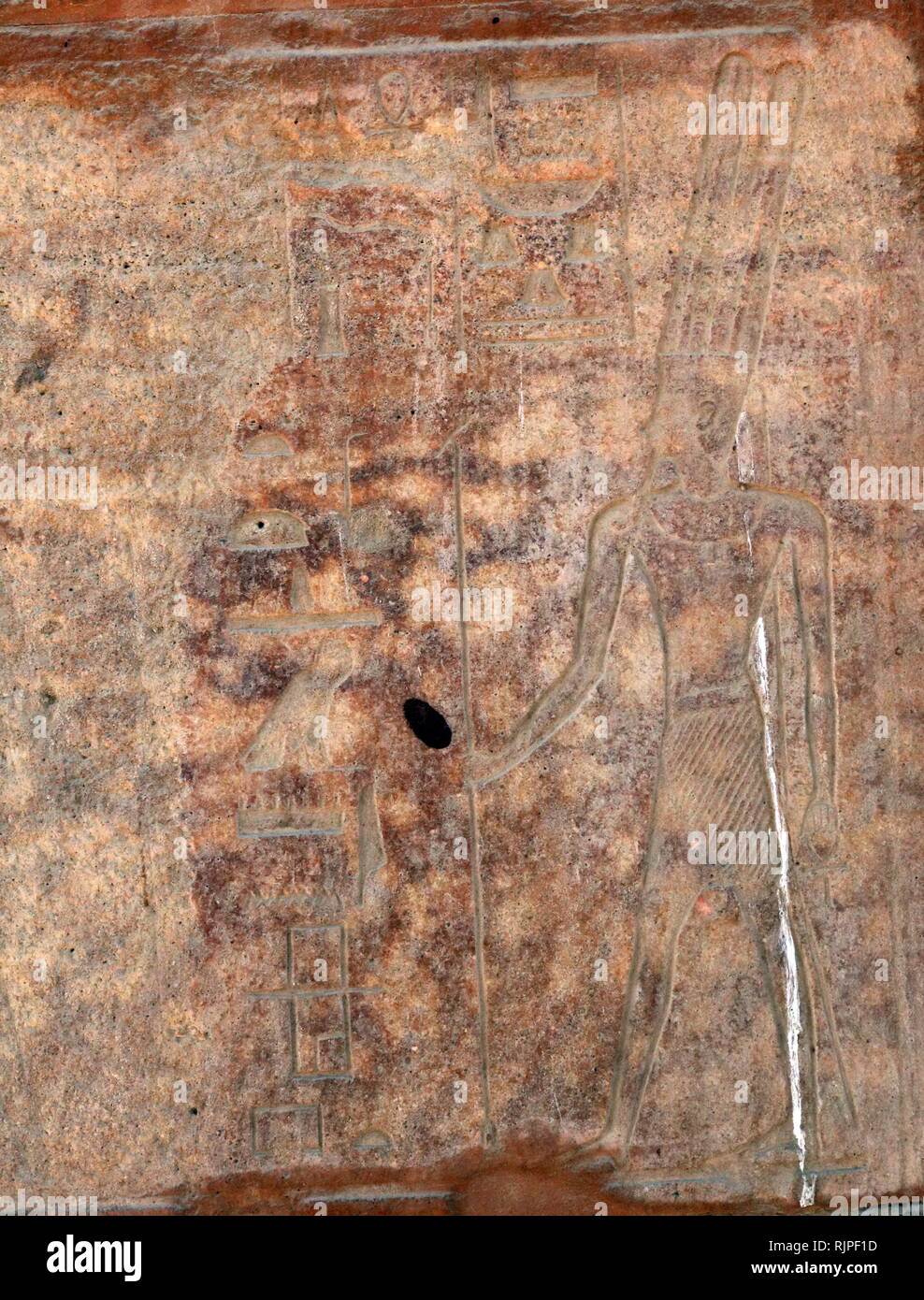 A photograph taken of the Red Chapel of Hatshepsut (the Chapelle Rouge ...