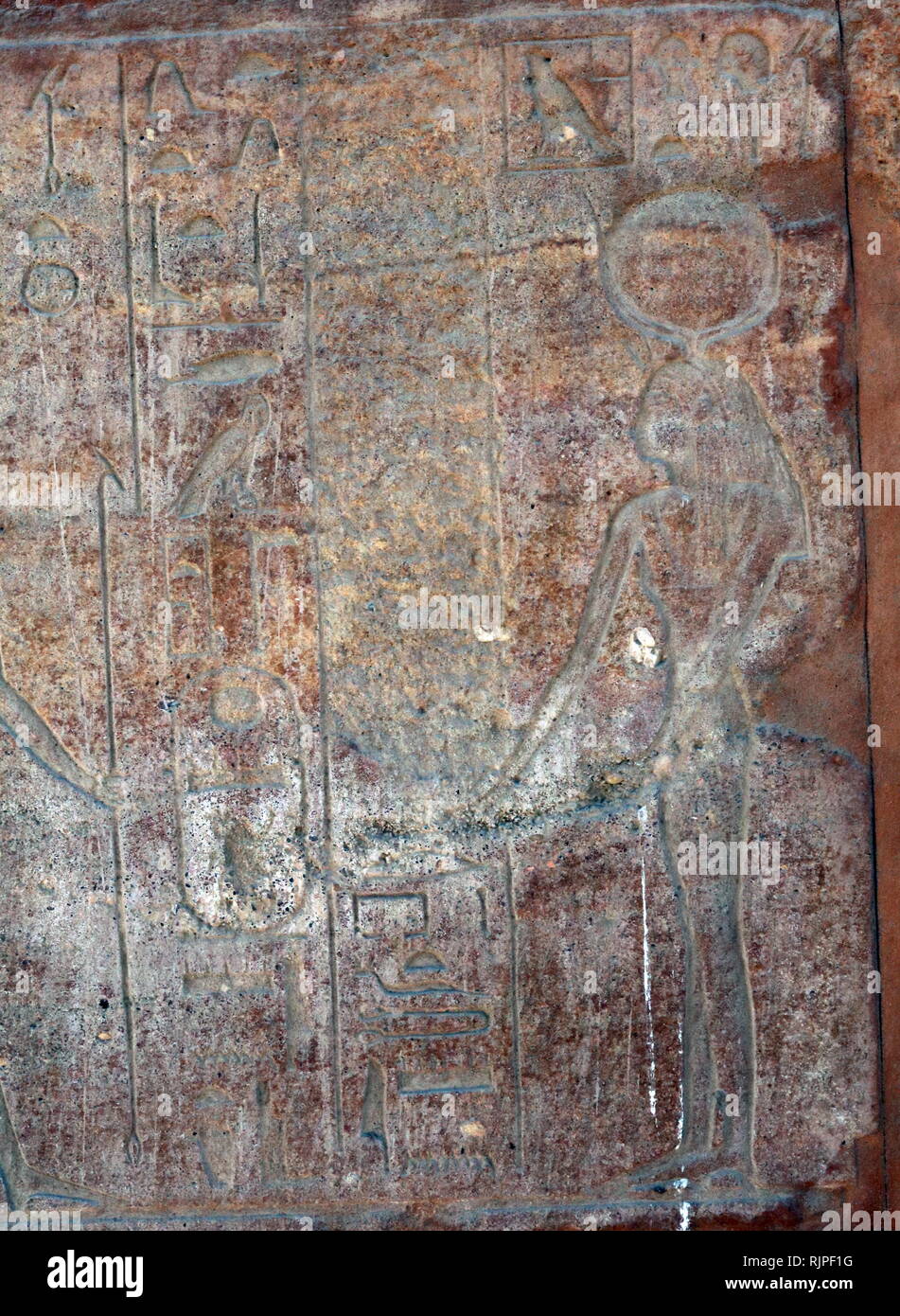 A photograph taken of the Red Chapel of Hatshepsut (the Chapelle Rouge ...