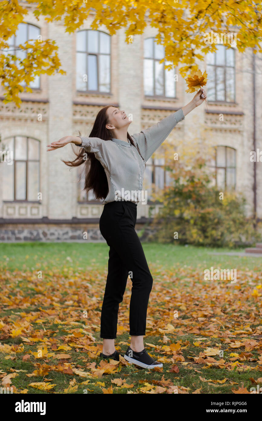 Live atmospheric colorful lifestyle photo of a beautiful girl Stock ...