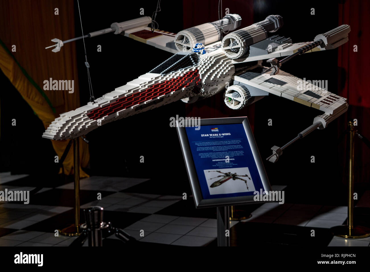 A brick built Lego model of the X-Wing known from the Star Wars saga ... A brick built Lego model of the X-Wing known from the Star Wars saga ...