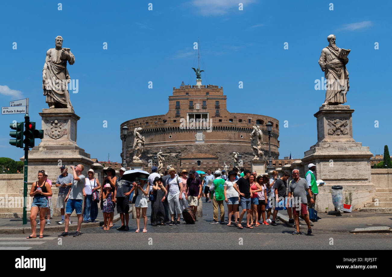 Mausoleum of Hadrian, Castel Sant'Angelo, Castle of the Holy Angel, a ...