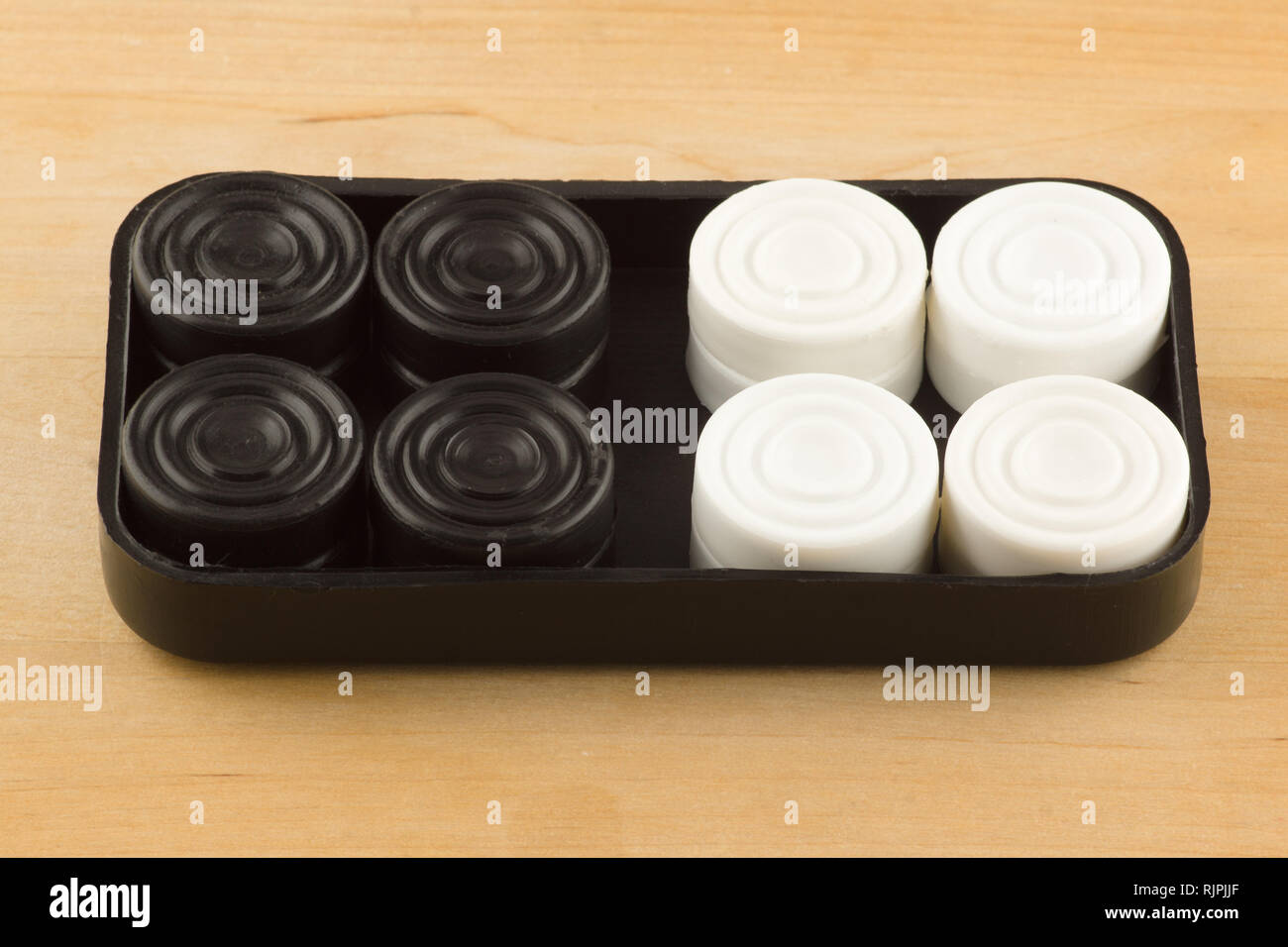 set of game checkers close-up on isolated background Stock Photo - Alamy