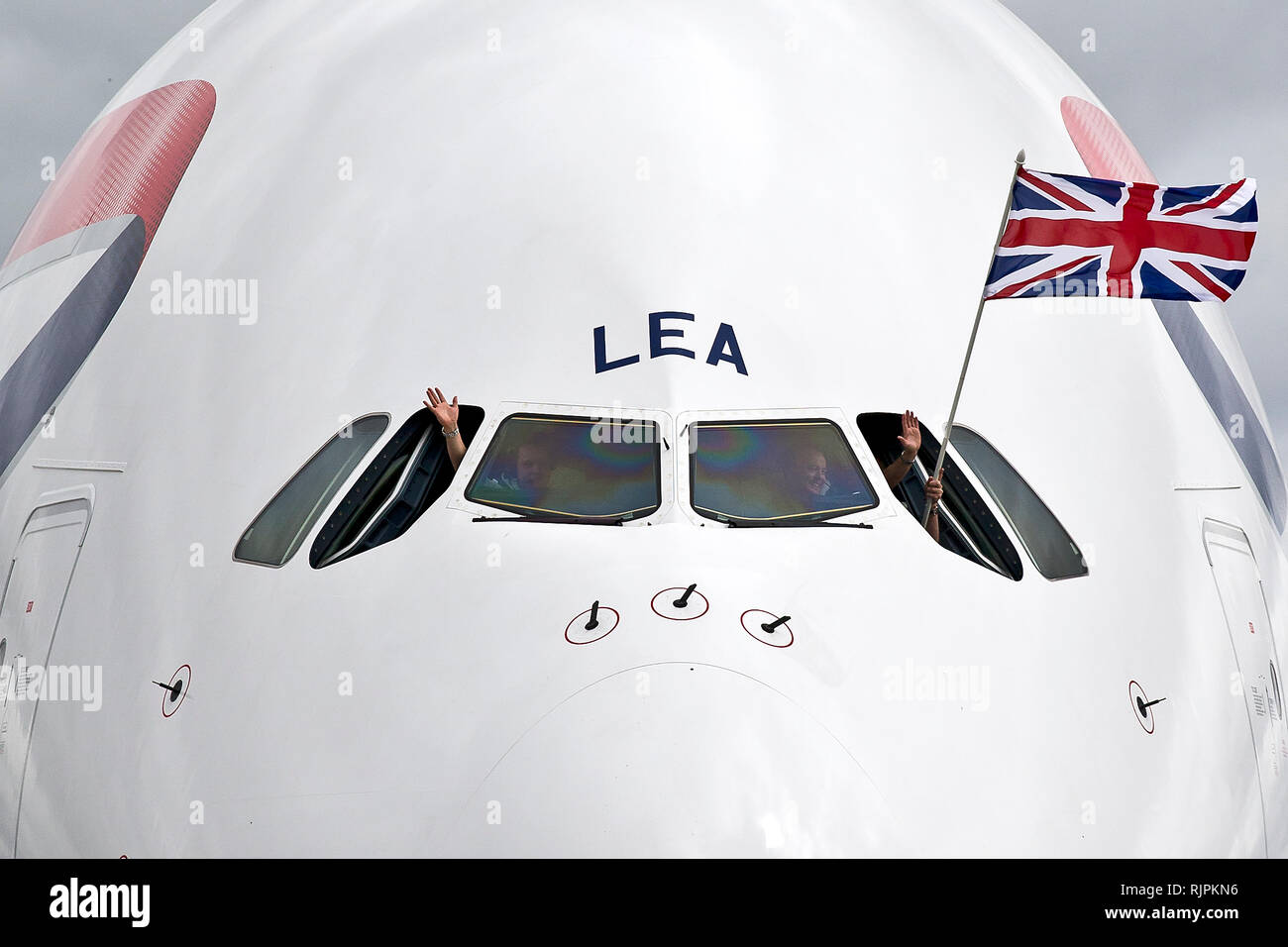 BA Airbus A380 at London's Heathrow Airport. July 4, 2013 Stock Photo ...