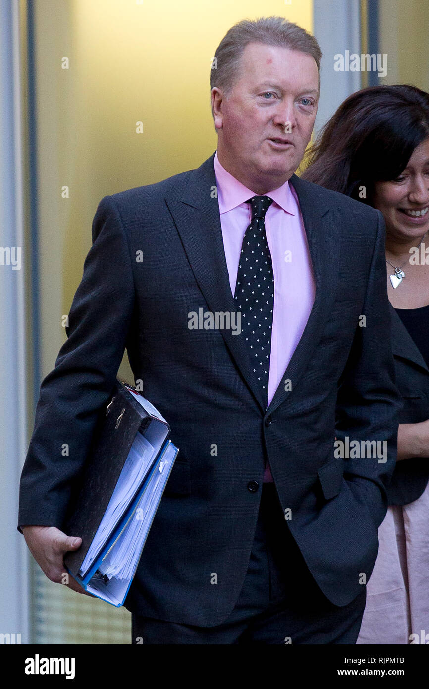 Boxing promoter Frank Warren seen in London on 10 October 2012 Stock ...