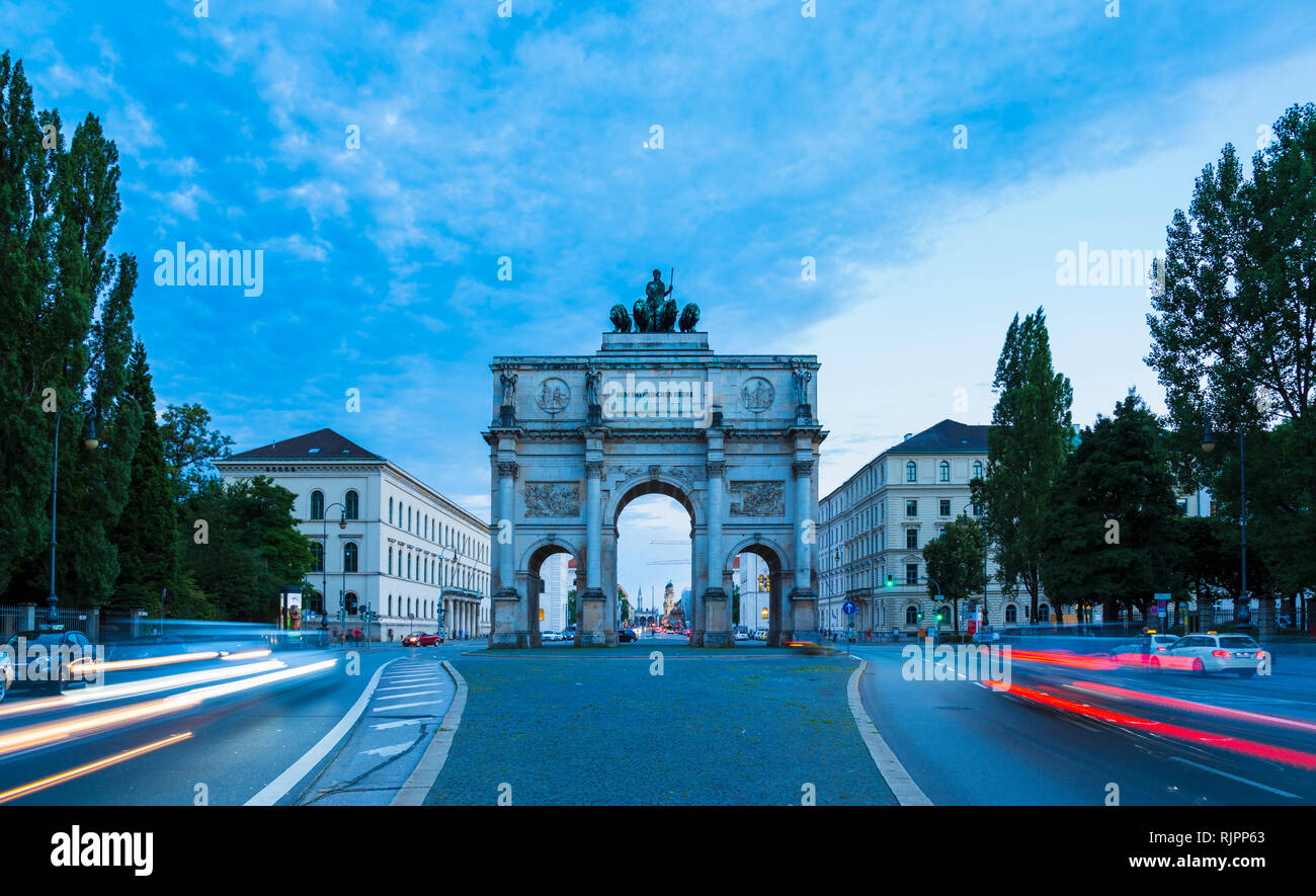Siegestor Victory Gate, Munich, Germany Stock Photo - Alamy