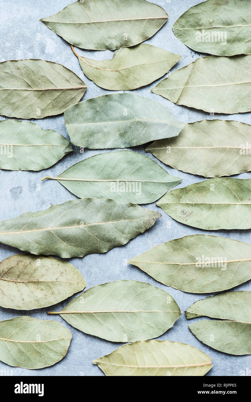 Dry bay leaves Stock Photo - Alamy