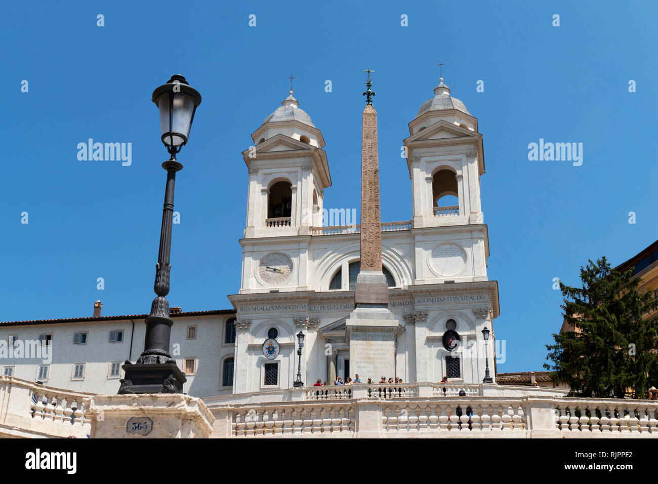 church of the Santissima Trinita dei Monti, Trinita dei Monti, a Romean ...