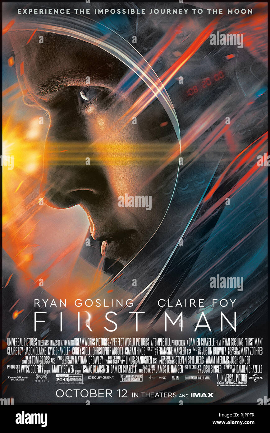 FIRST MAN, US poster, Ryan Gosling, 2018. © Universal / Courtesy ...