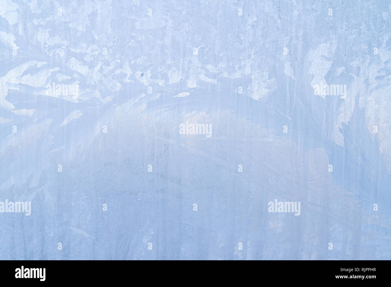 Frosty patterns on a frozen ice box in the early morning Stock Photo ...