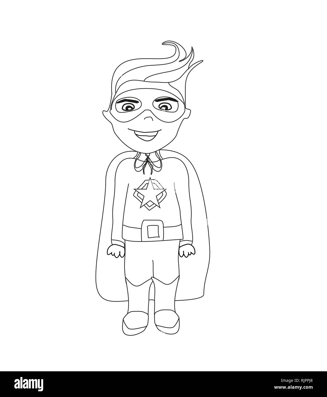 Cartoon Super hero boy Stock Vector Image & Art - Alamy