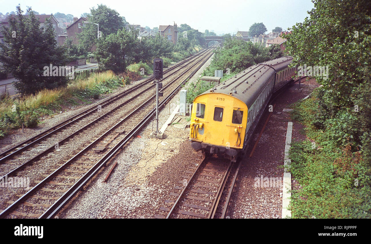 2 EPB unit Approaching West Croydon from Wimbledon Branch Stock Photo ...