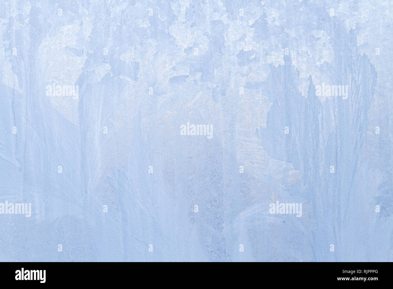 Frosty patterns on a frozen ice box in the early morning Stock Photo ...