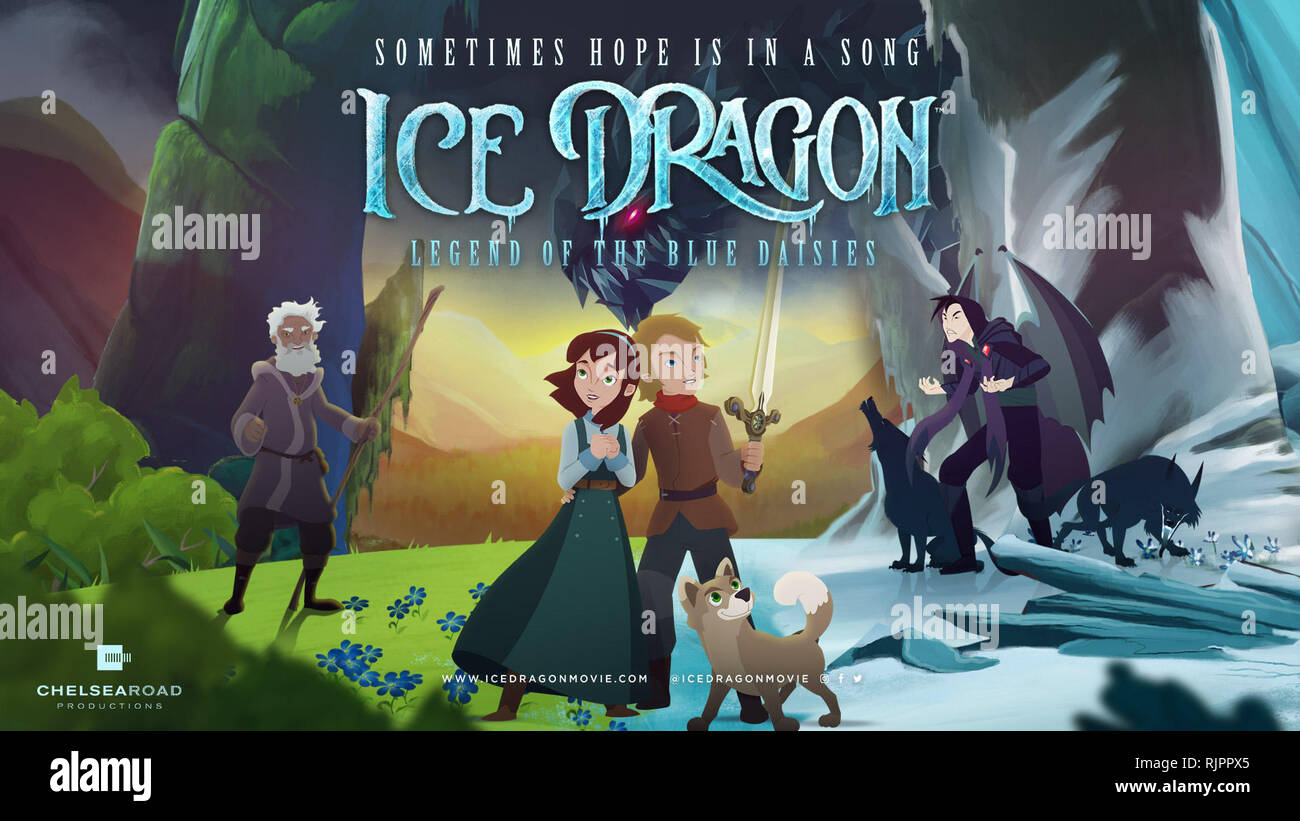 ICE DRAGON: LEGEND OF THE BLUE DAISIES, Canadian poster, from left ...