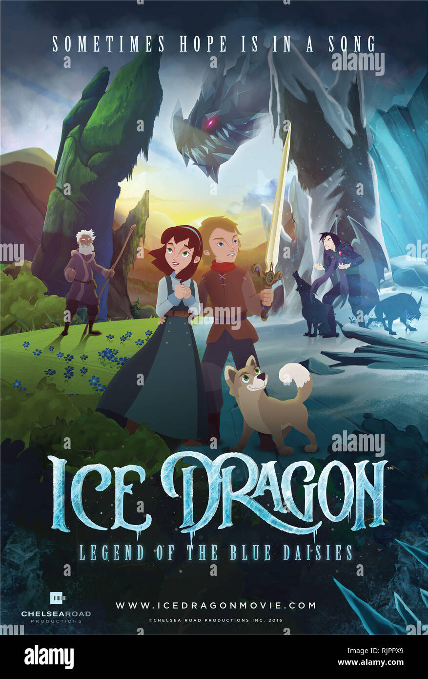 ICE DRAGON: LEGEND OF THE BLUE DAISIES, Canadian poster, from left ...