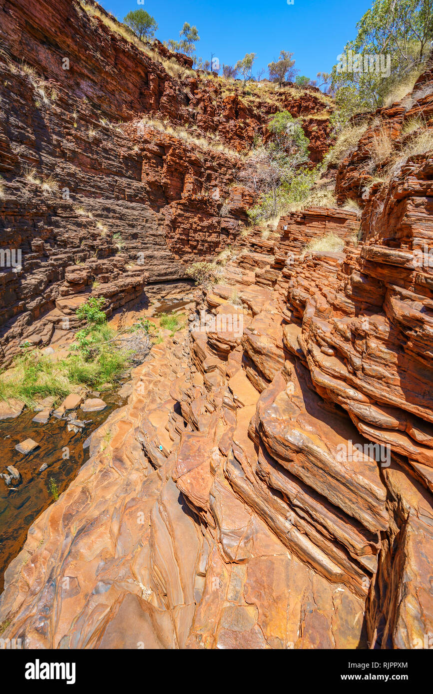 Hancock gorge, karijini national park hi-res stock photography and ...