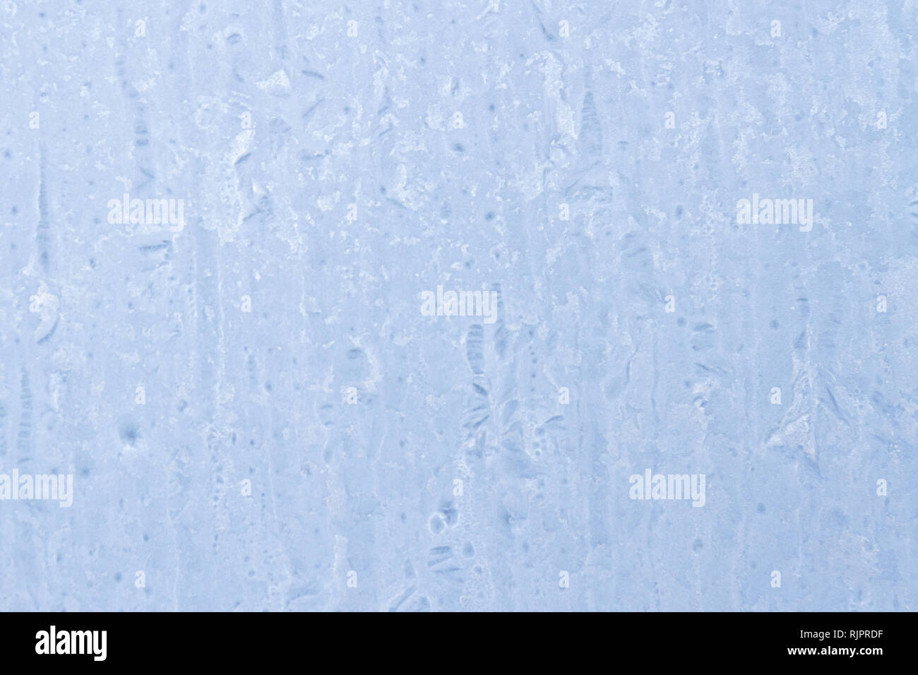 Frosty patterns on a frozen ice box in the early morning Stock Photo ...