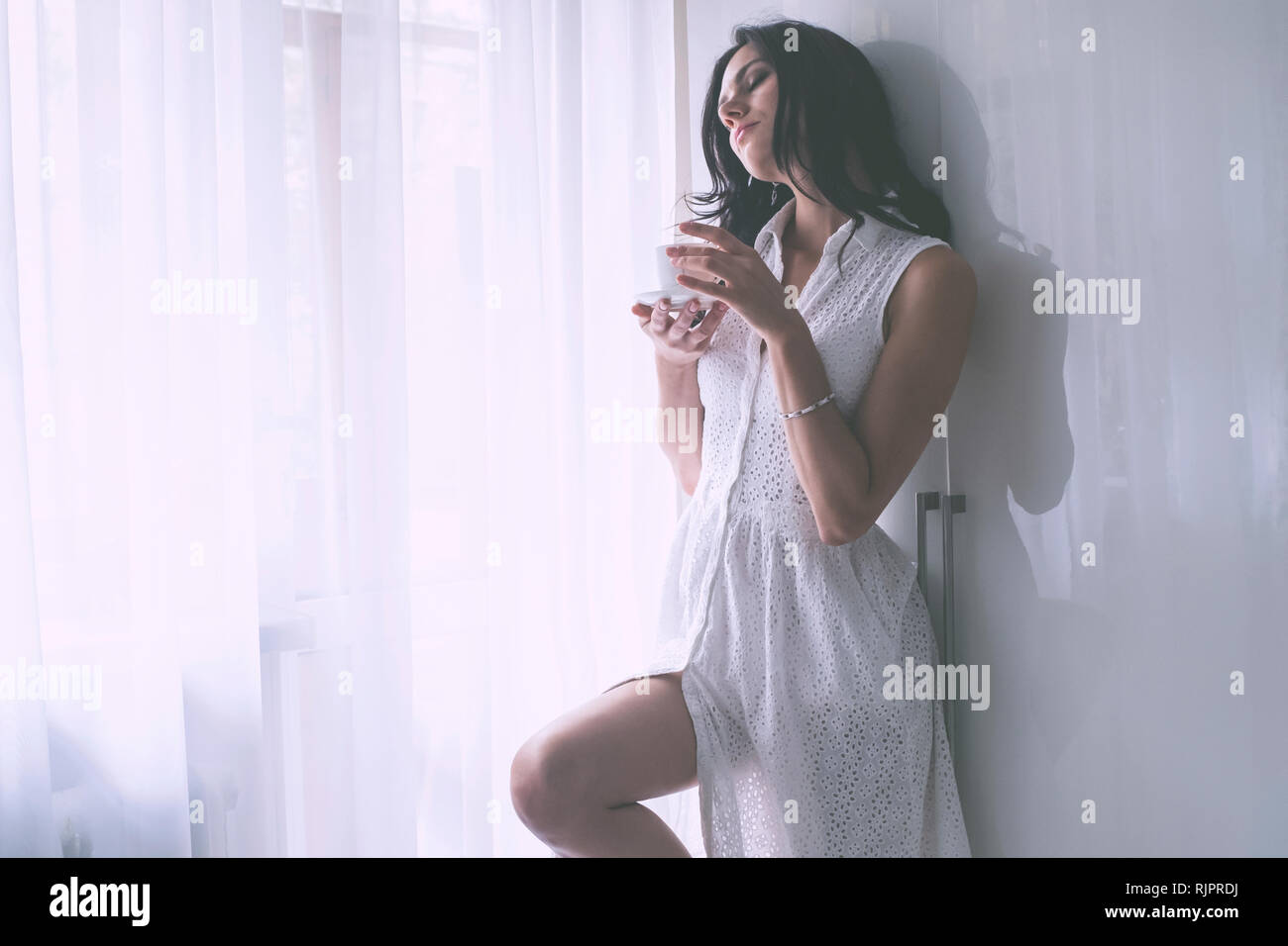 Woman in dress voile hi-res stock photography and images - Alamy