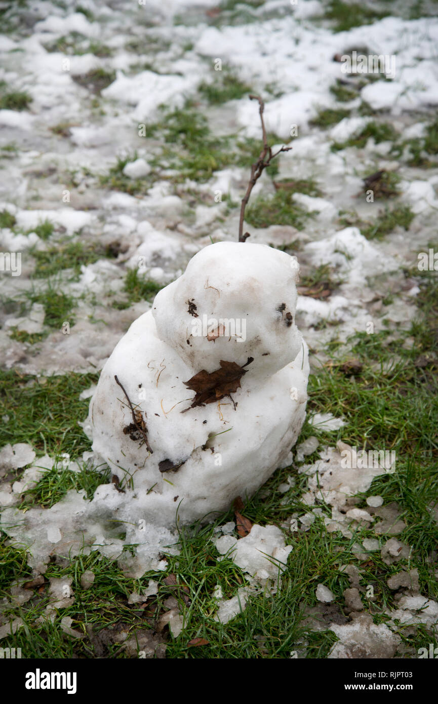 Real Melting Snowman