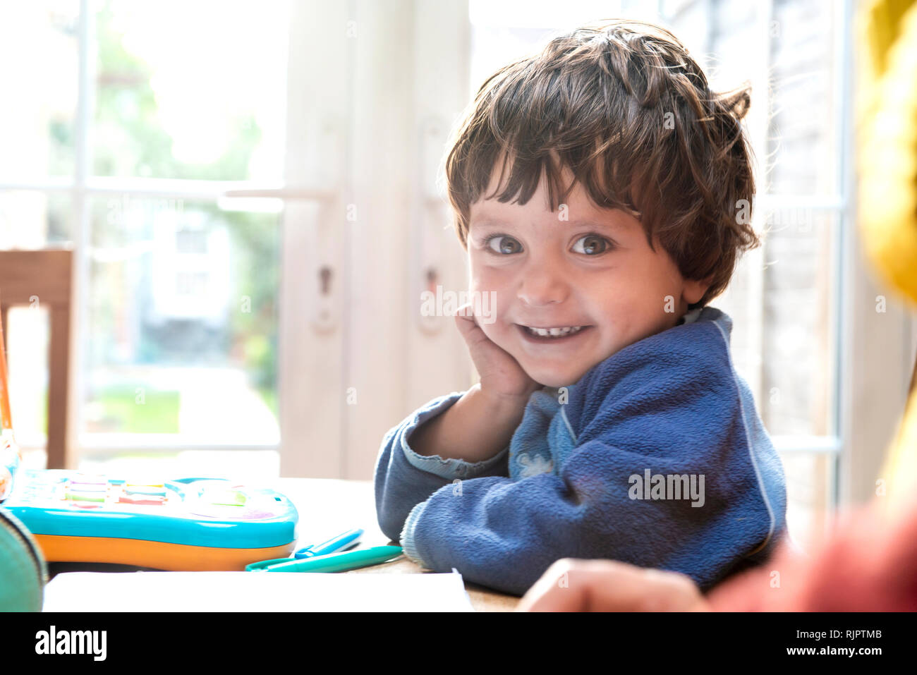 Portrait of toddler boy Stock Photo - Alamy