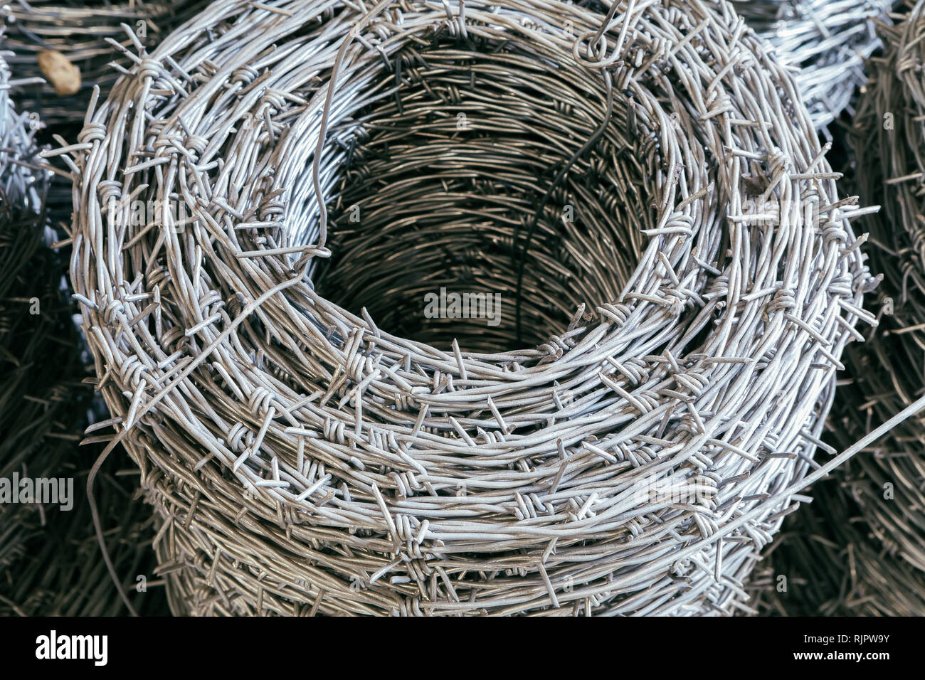 Barbed wire production hi-res stock photography and images - Alamy