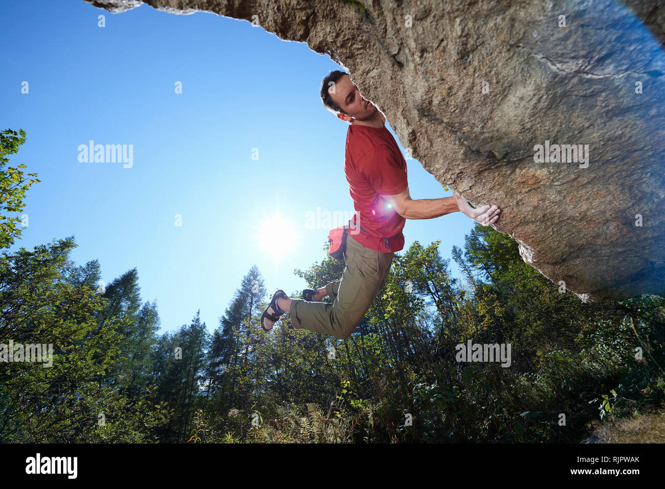 Free climber, Chamonix, Rhone-Alps, France Stock Photo - Alamy