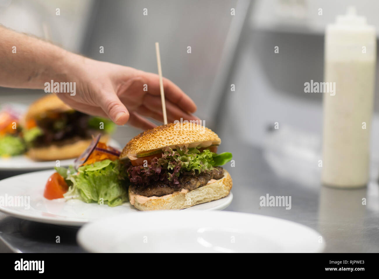 Preparing commercial kitchen hi-res stock photography and images - Alamy