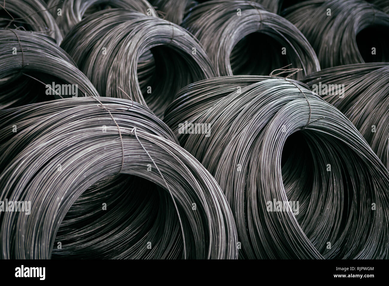 Galvanized steel coils hi-res stock photography and images - Alamy