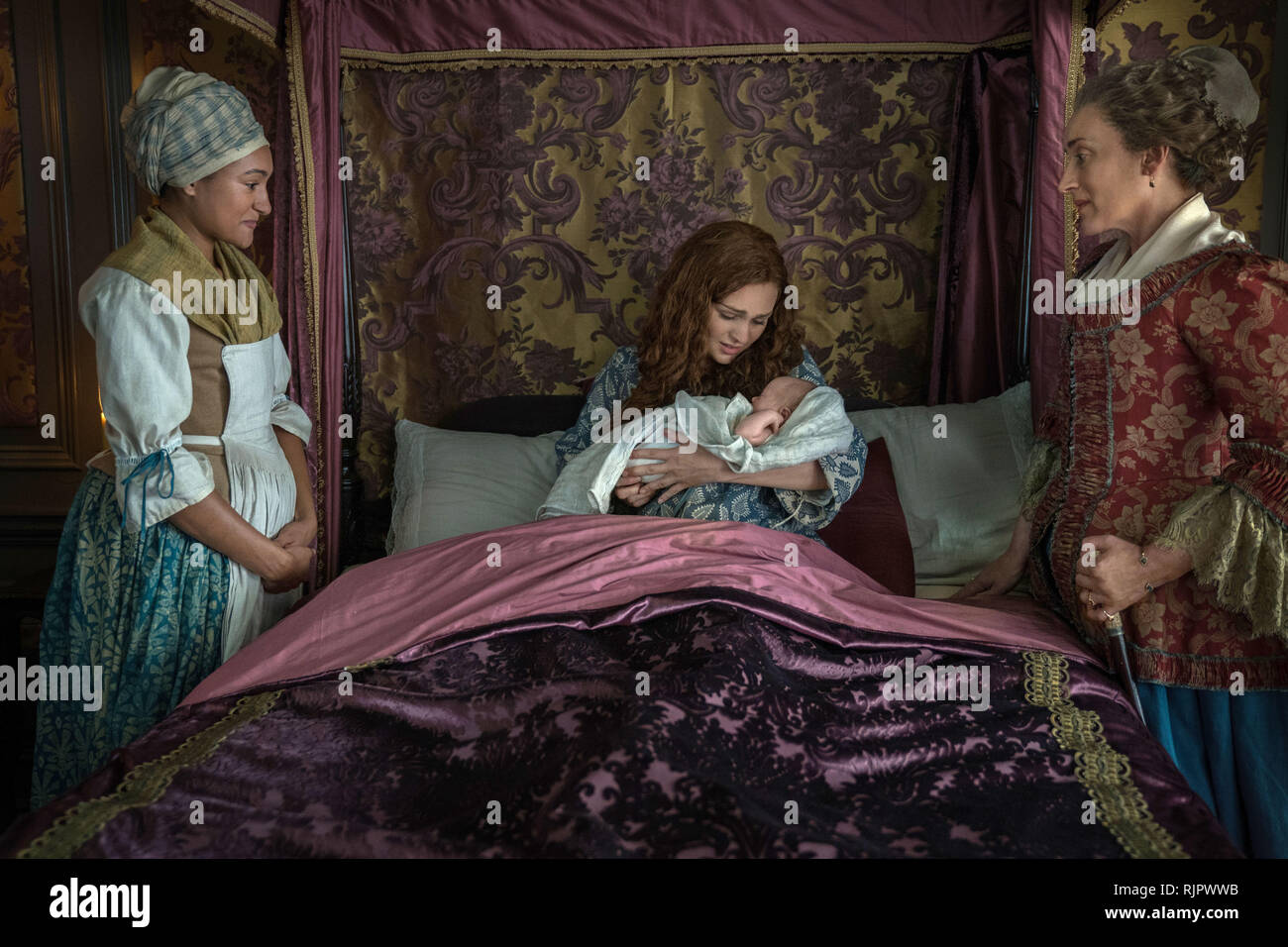 OUTLANDER, from left: Natalie Simpson, Sophie Skelton, Marie Doyle ...
