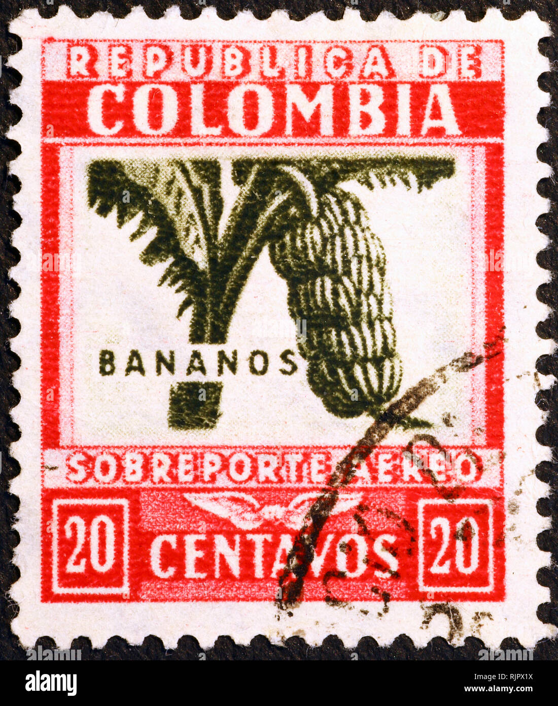 Colombia postage stamp hi-res stock photography and images - Alamy