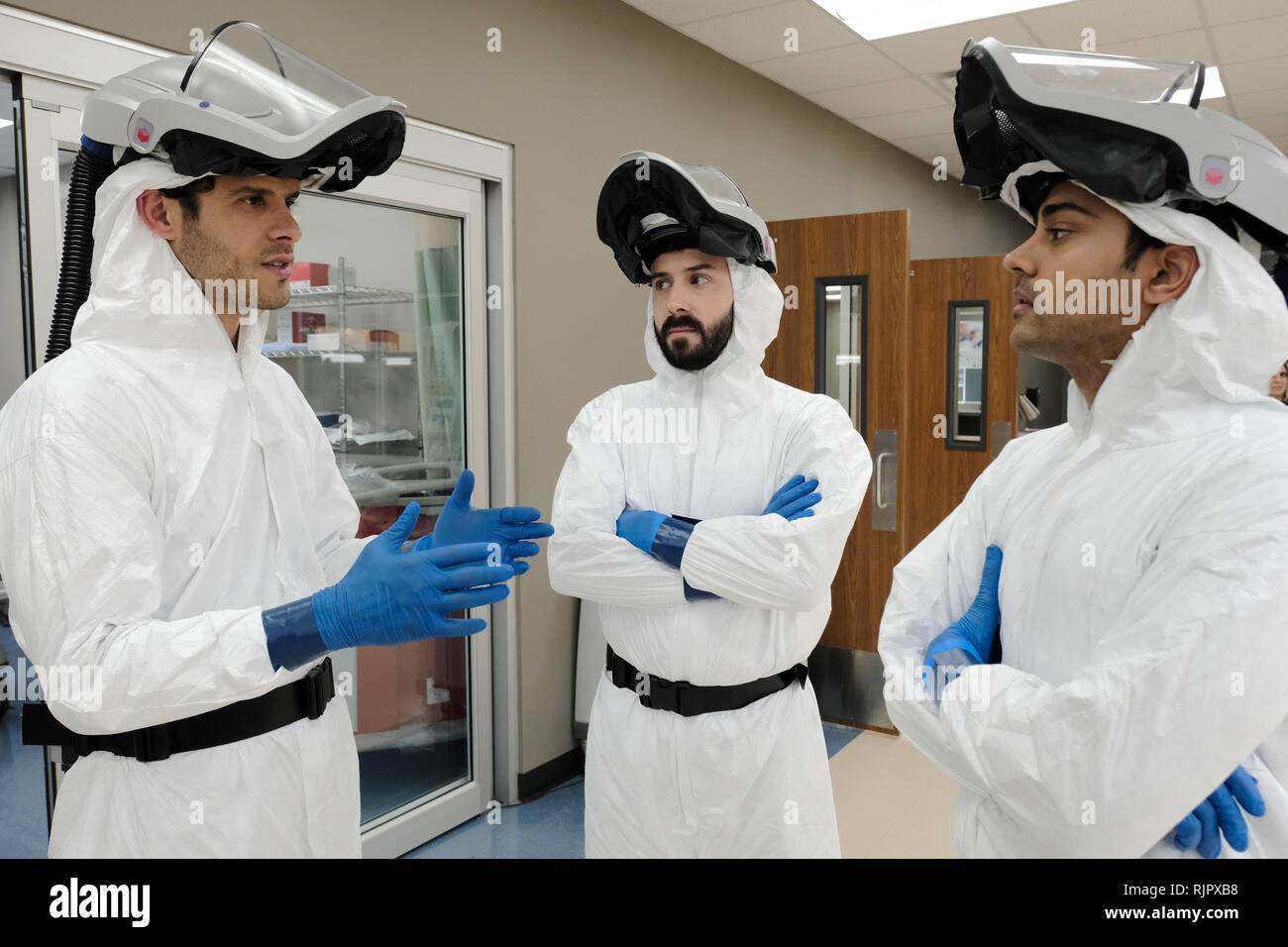THE RESIDENT, (left to right): Miles Gaston Villanueva, Tasso Feldman ...