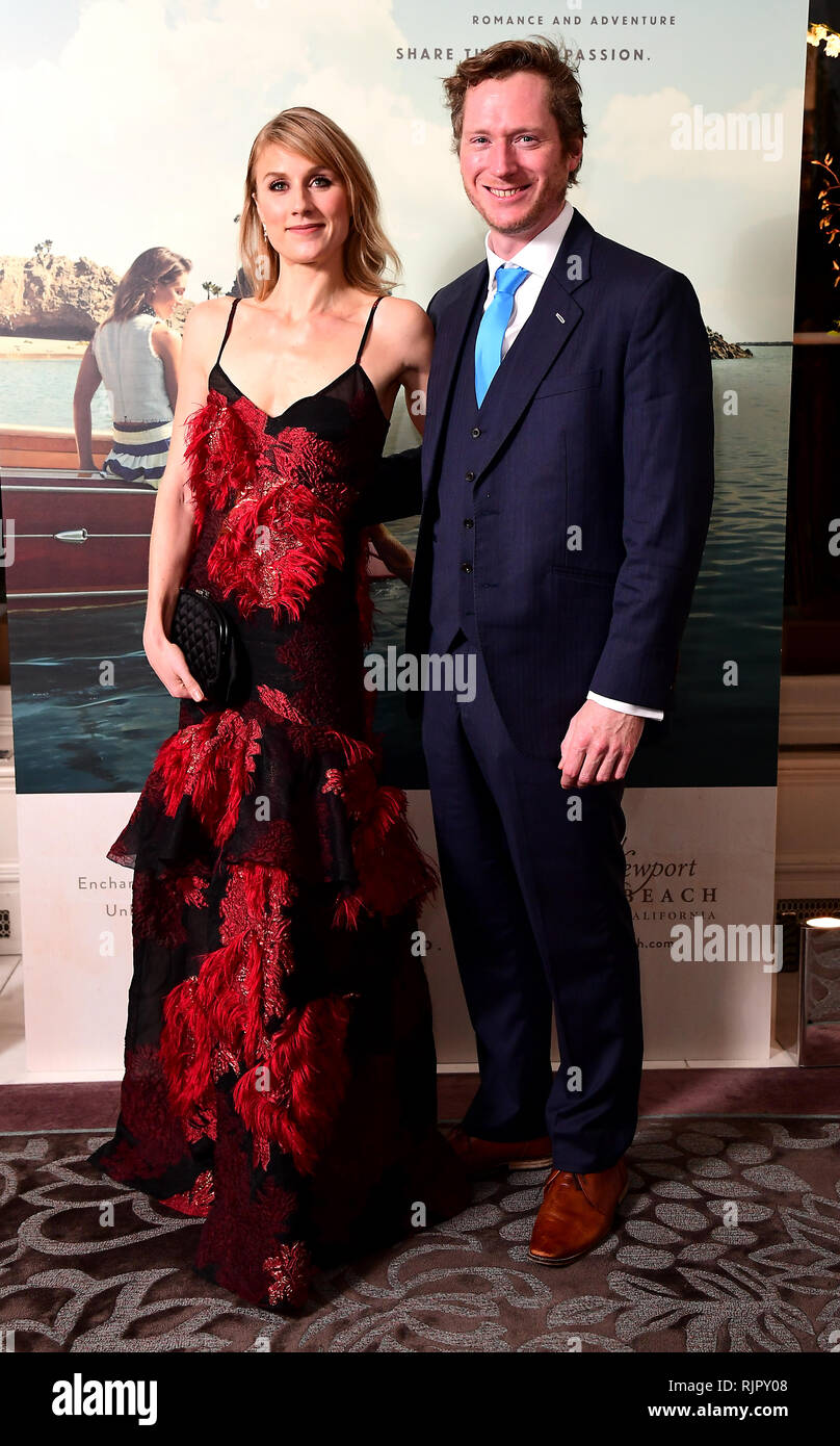 Jessica Swale (left) and husband Michael Wharley attending the Newport ...