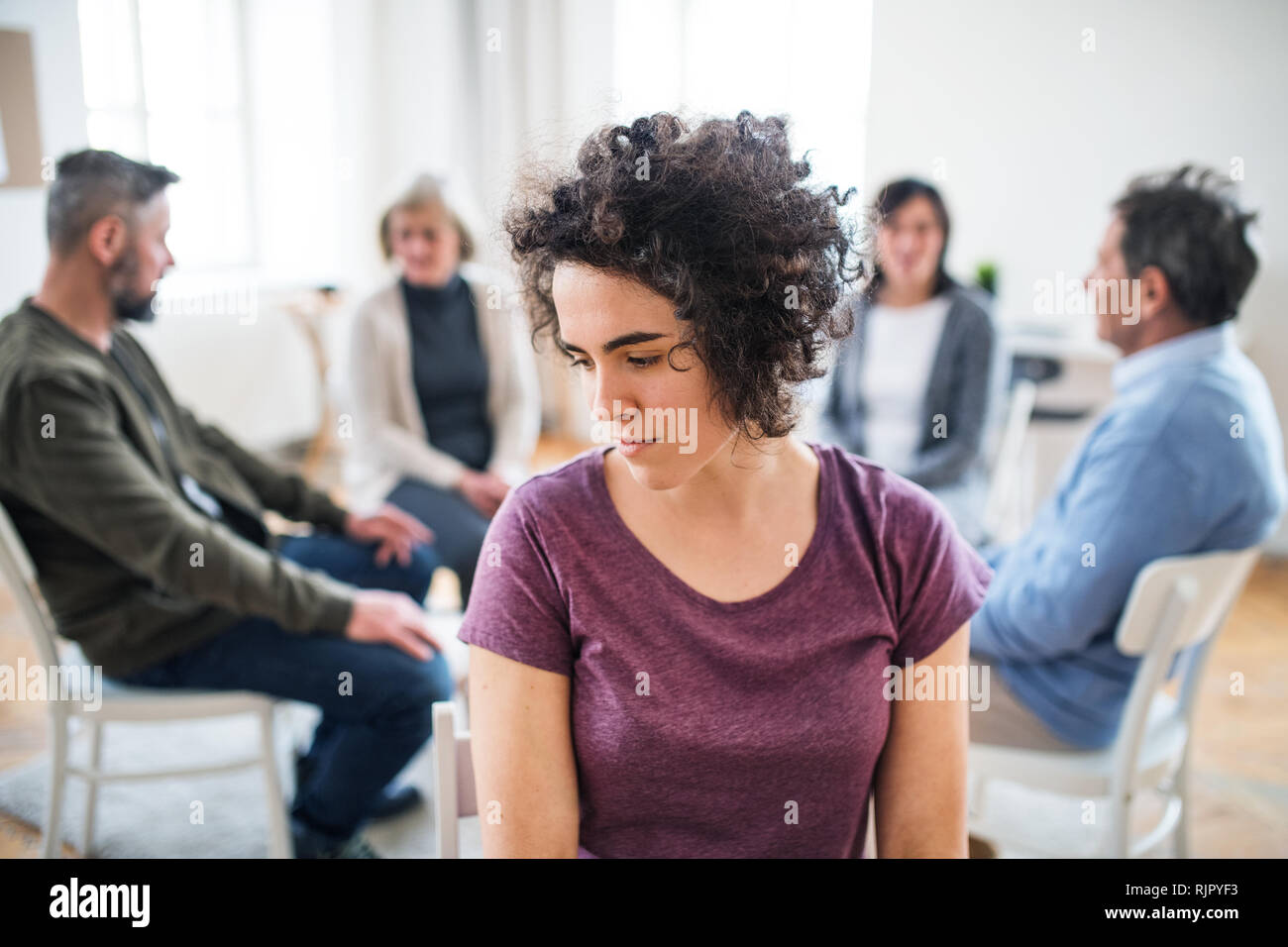 Depression therapy session hi-res stock photography and images - Alamy