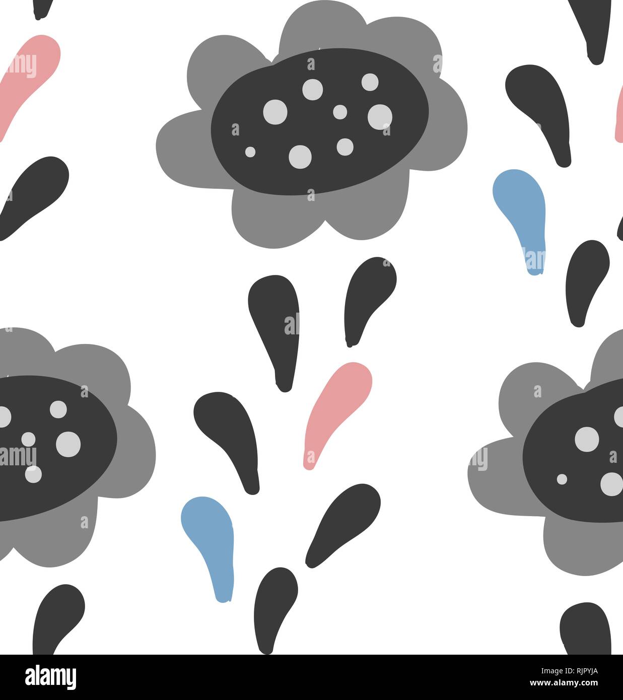 Floral seamless background of flax plant Stock Vector Image & Art - Alamy