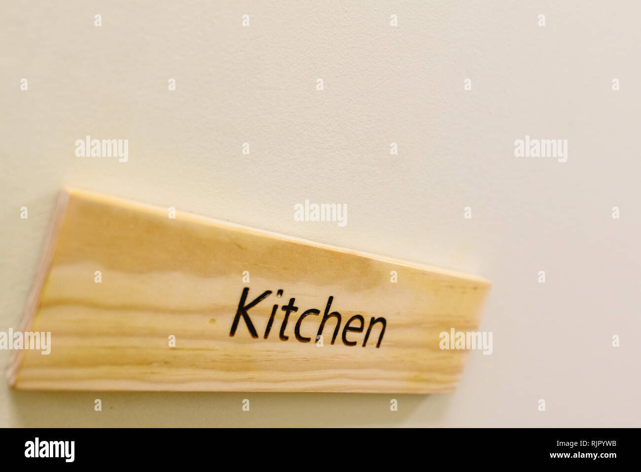 Wooden sign with the word Kitchen Stock Photo - Alamy