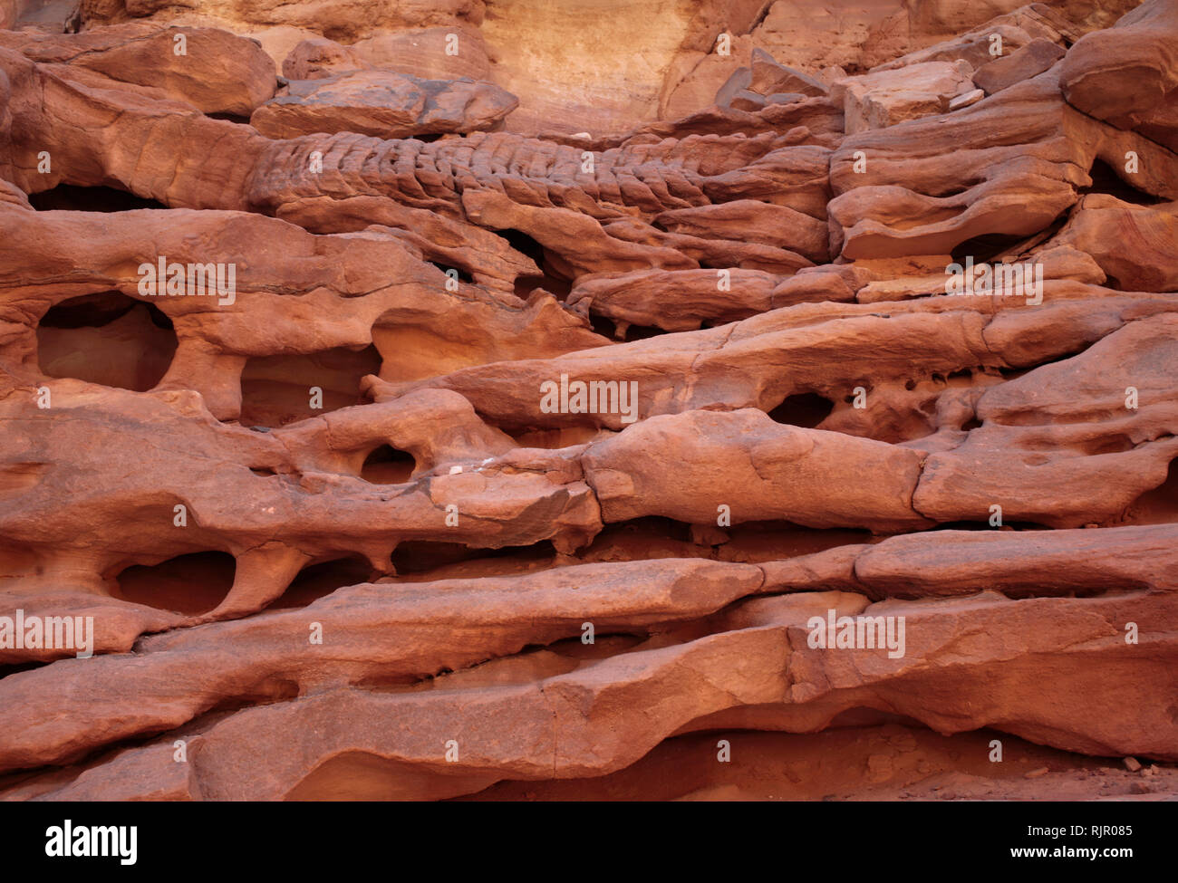 Rock formations in Egypt's Coloured Canyon, located near the Sinai town ...