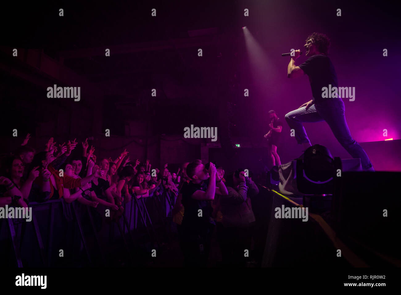 Don Broco live at o2 Victoria warehouse manchester uk 2019 Stock Photo ...