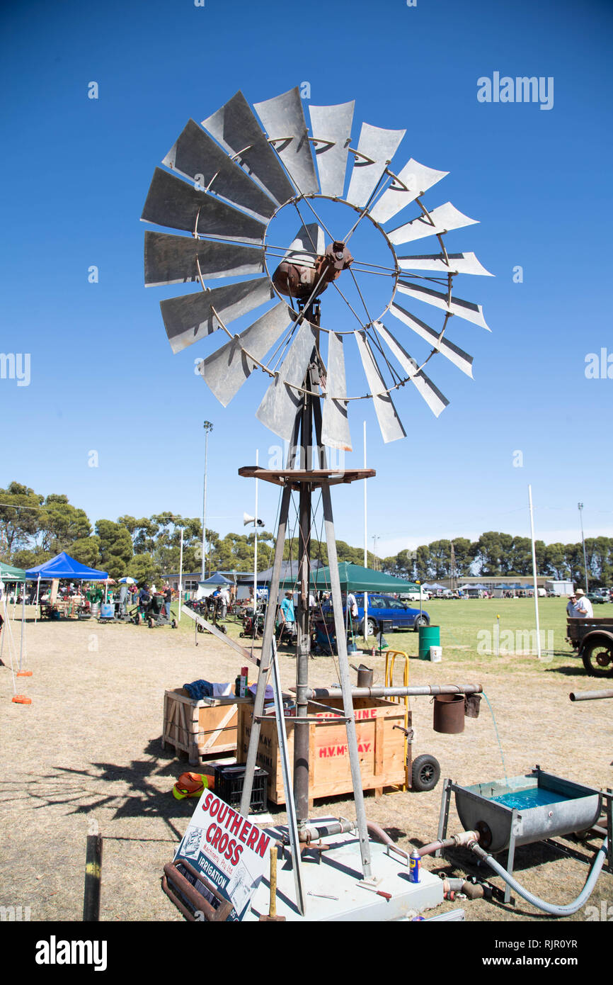 Windmill Water Pump at the Power Rally at Port Milang, South Australia ...