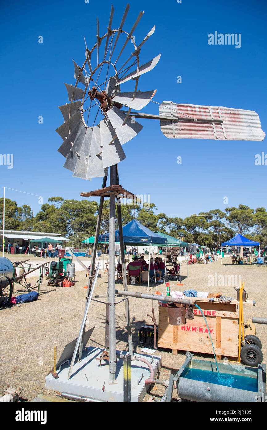 Windmill Water Pump at the Power Rally at Port Milang, South Australia ...