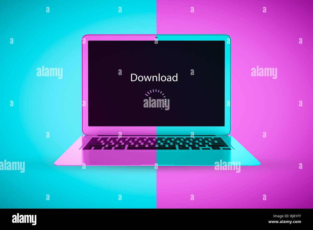 Cyan screen hi-res stock photography and images - Alamy