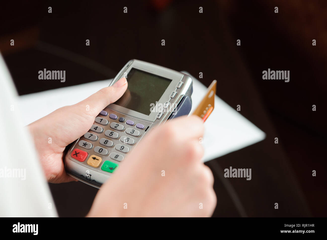 Pdq card credit debit machine money payment hi-res stock photography ...