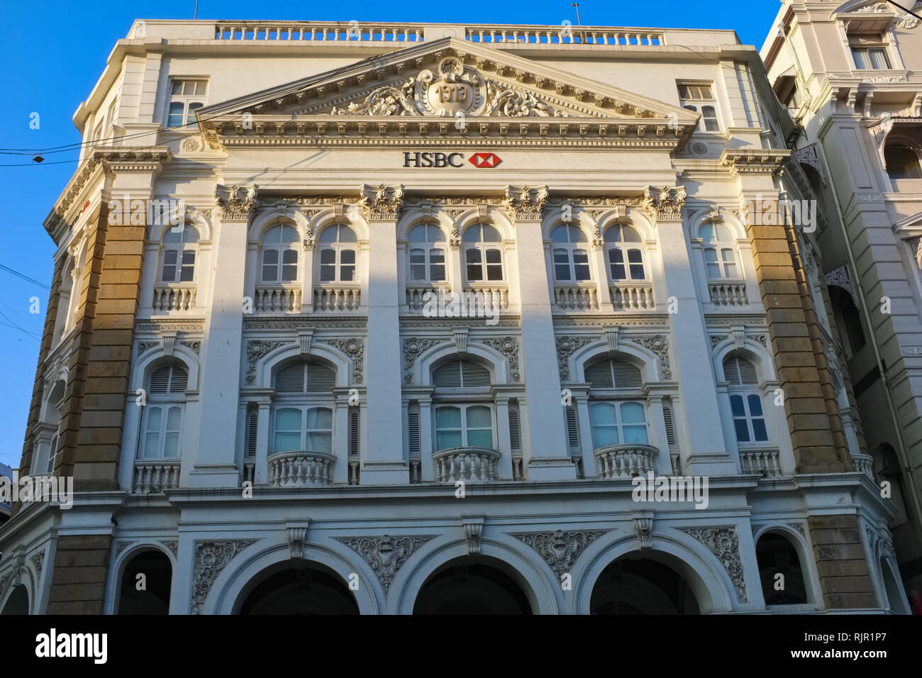 Colonial-era HSBC Bank building in Veer Nariman Road near Horniman ...