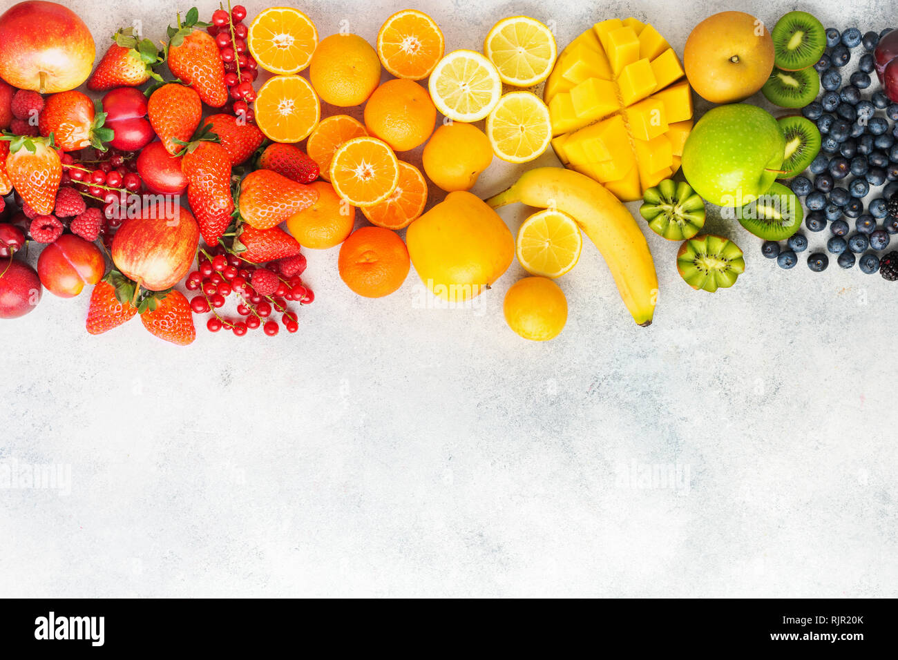 Rainbow fruit hi-res stock photography and images - Alamy