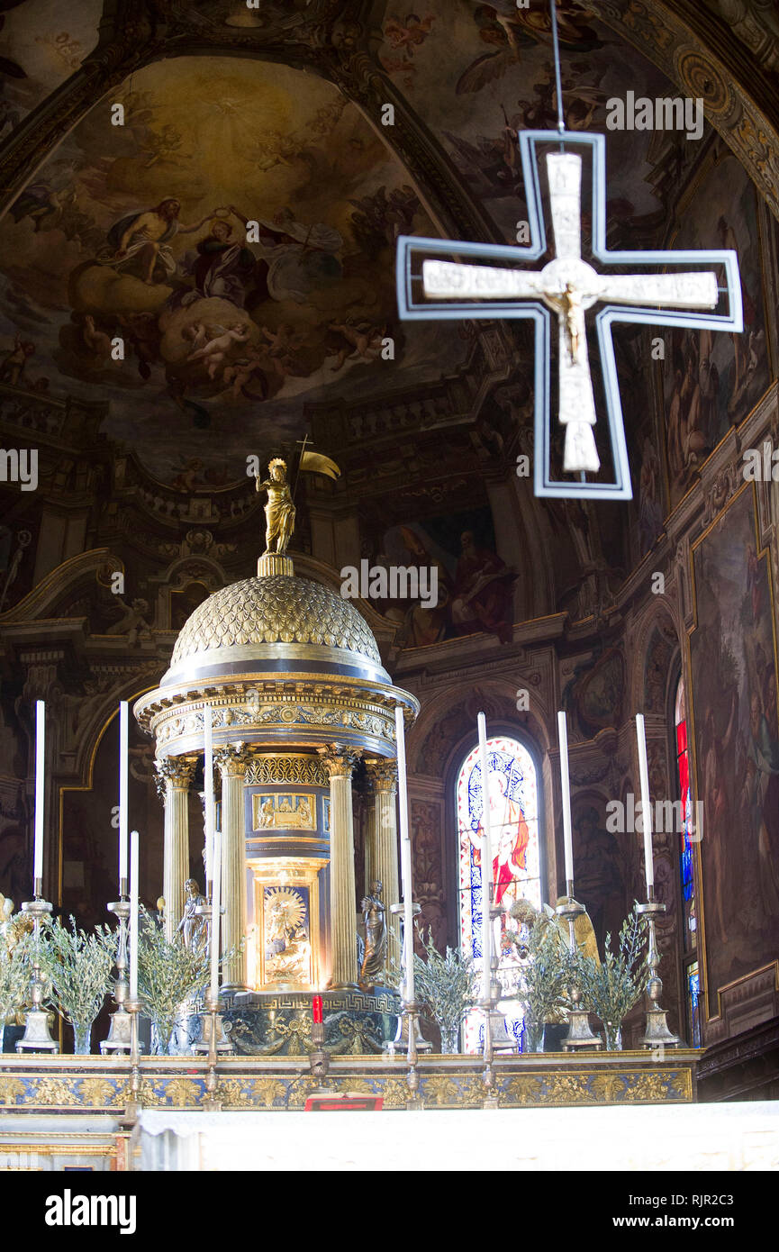 Italiay, Lombardy, Monza Interior view of the Cathedral (duomo) in ...