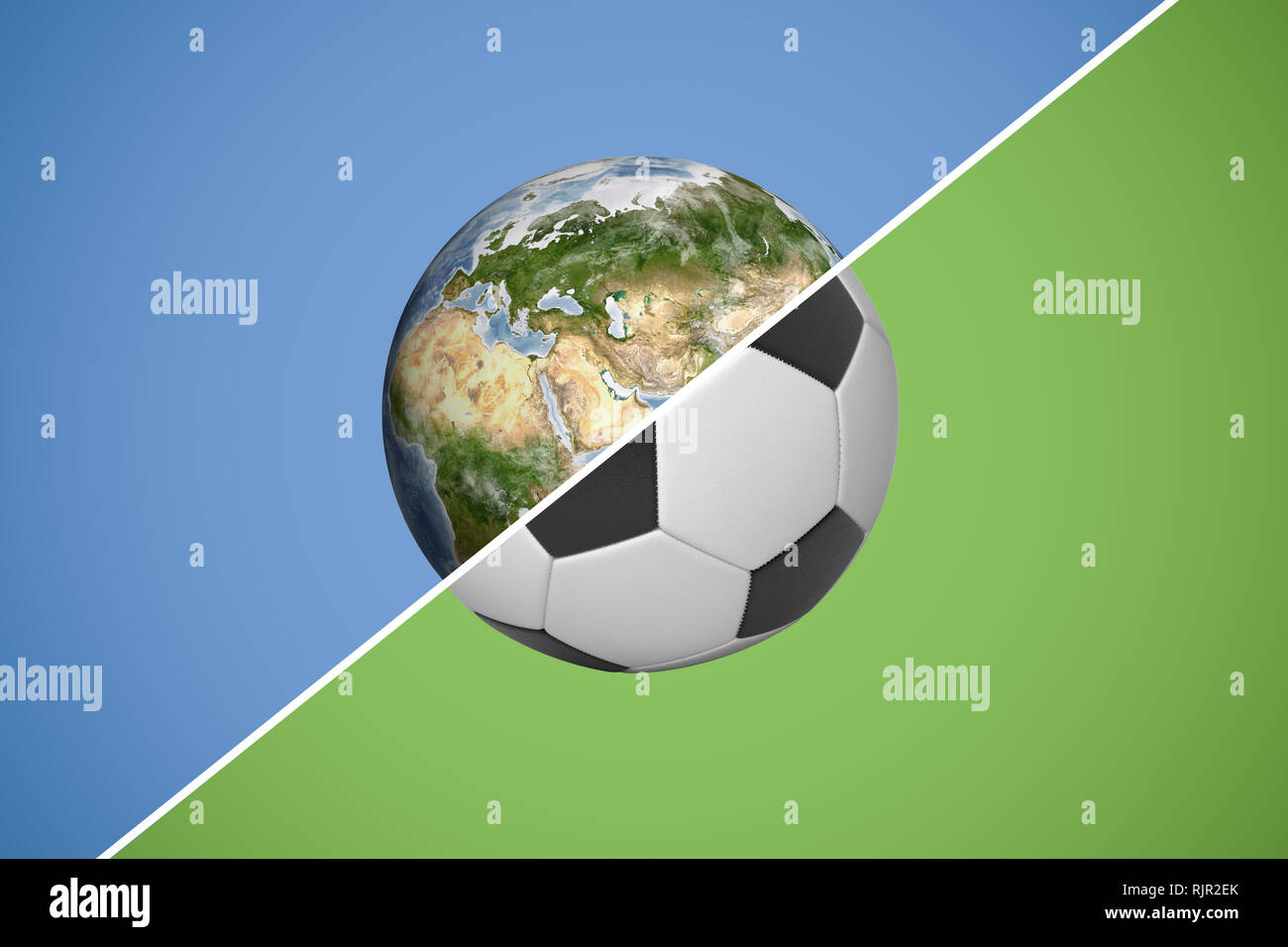 Sphere half concept hi-res stock photography and images - Alamy