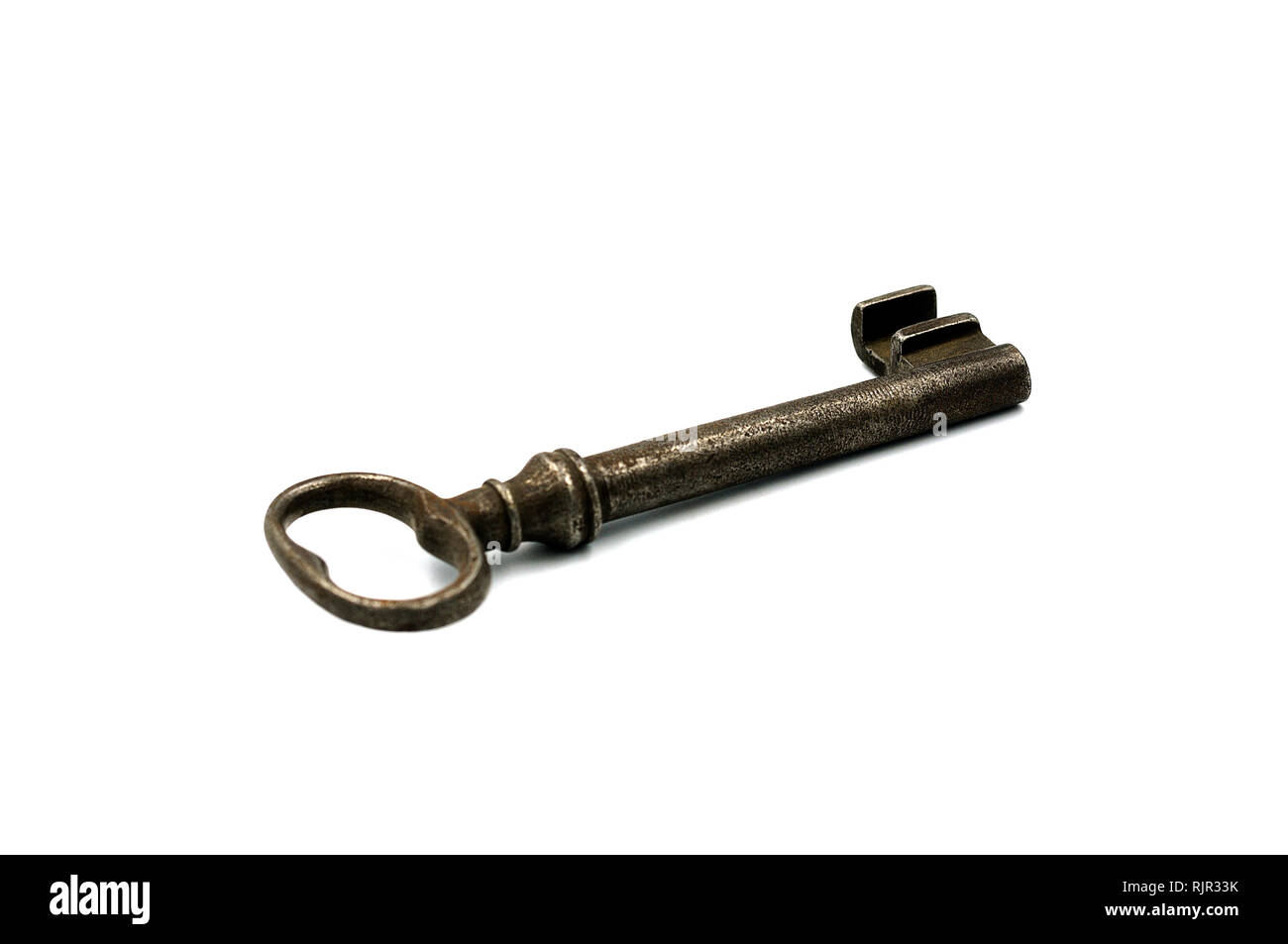 old key with white background Stock Photo - Alamy