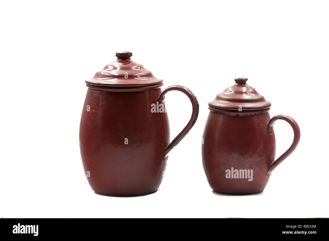 Old pot with white background Stock Photo - Alamy