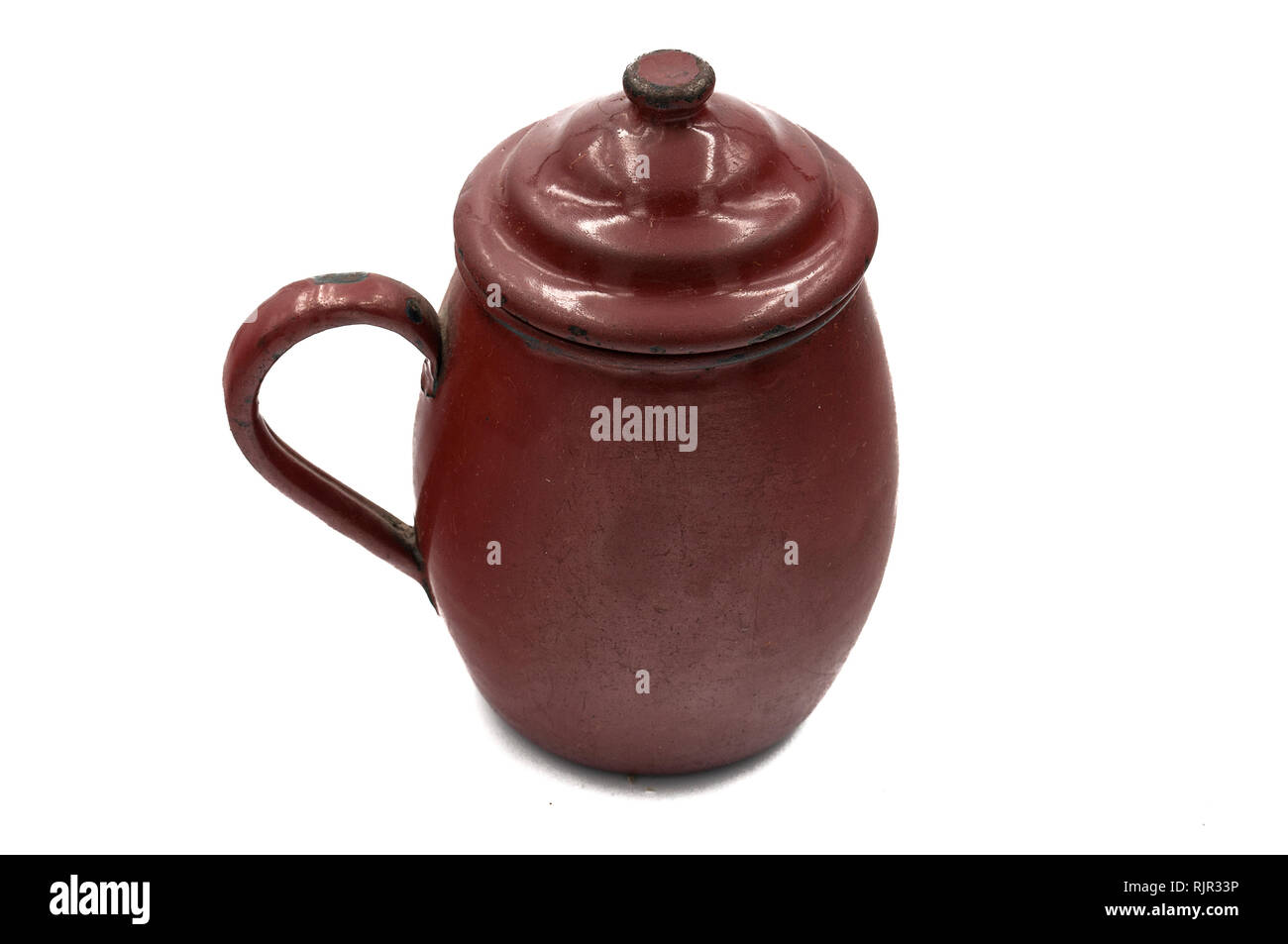 Old pot with white background Stock Photo - Alamy
