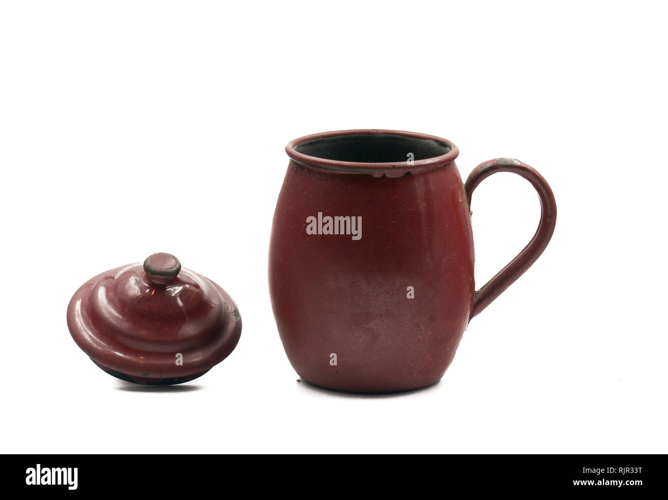 Old pot with white background Stock Photo - Alamy