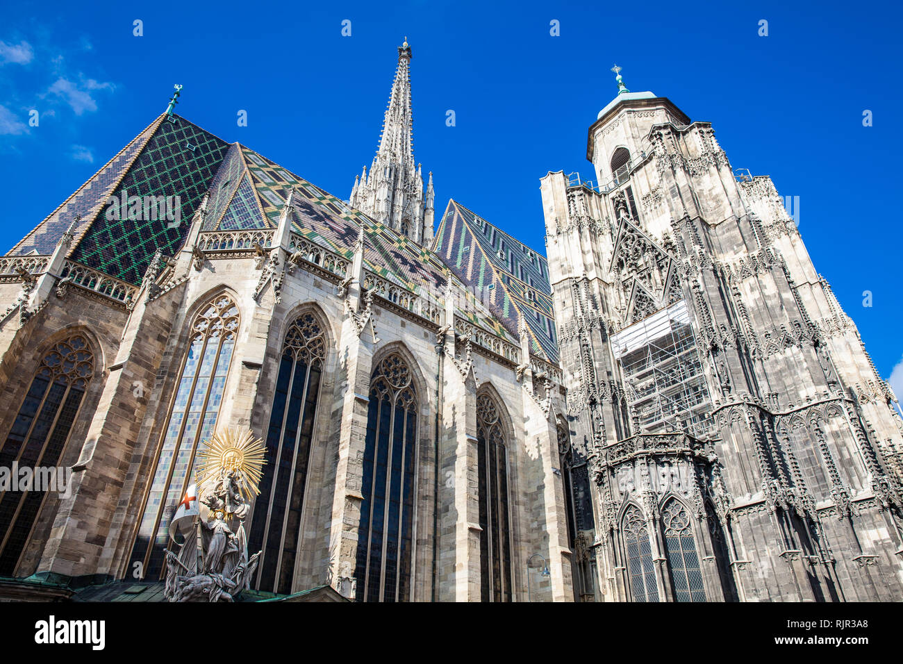 The beautiful antique Saint Stephen Cathedral built on 1160 located at ...